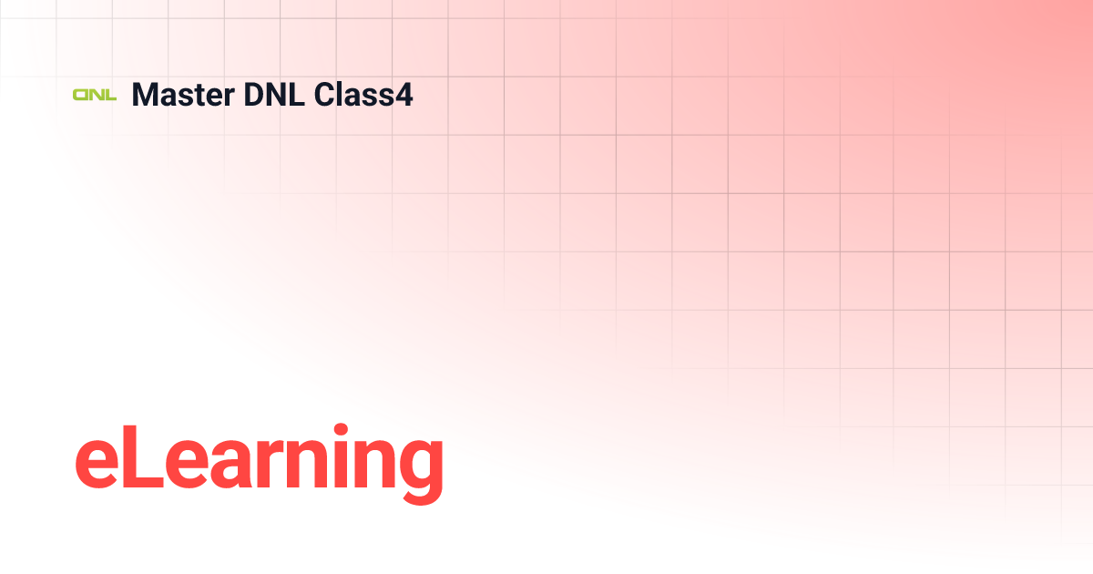 eLearning | Master DNL Class4